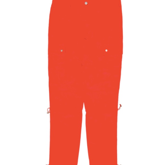 prolific | Pants | Elastic Techno Cargo Pants Red | Poshmark